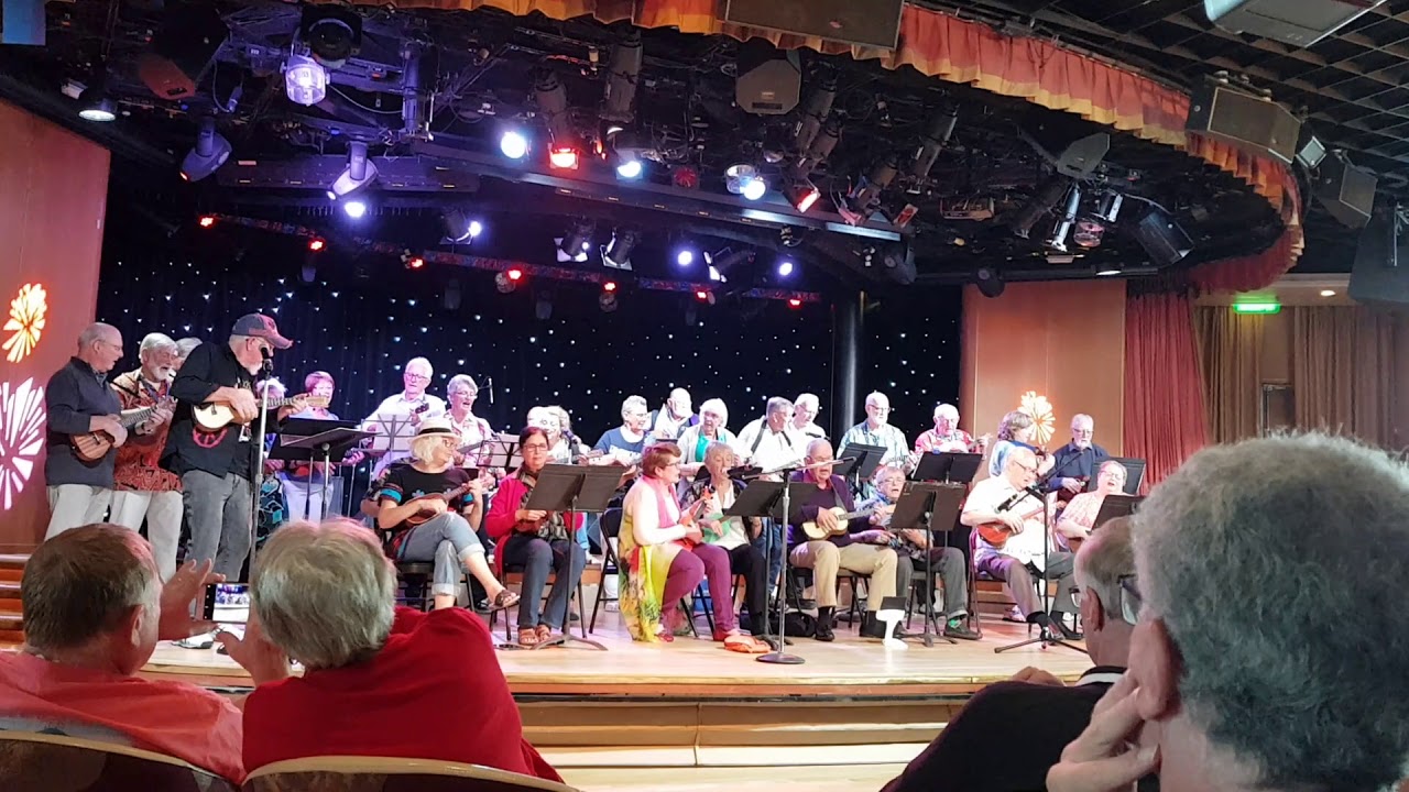 Sea Princess 2019 World Cruise Ukulele Concert "King of the Road" - YouTube