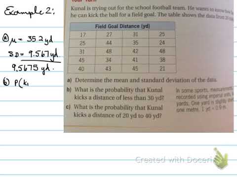 MDM4U -- 7.2 The Normal Distribution and z-scores - YouTube
