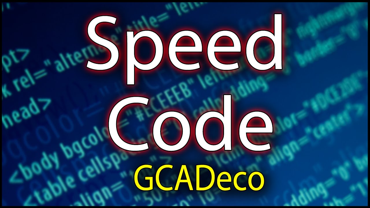 Bukkit Speed Code - GCADeco - YouTube