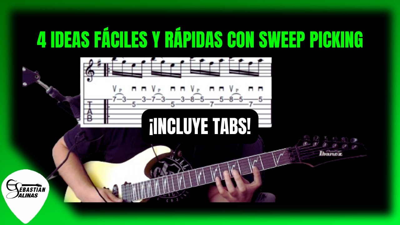 4 Ejercicios de Sweep Picking que Todo Guitarrista Debería Conocer - YouTube