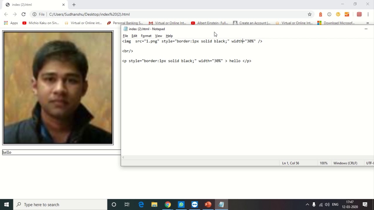 better way to use width in html - YouTube