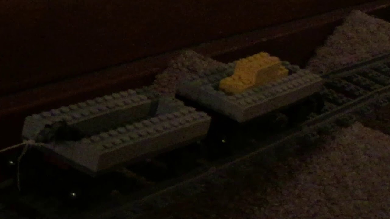 LEGO Incline Freight Climbing Out of the Mine - YouTube