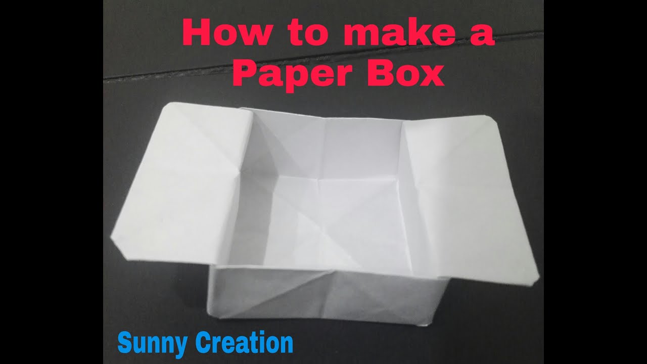 How to make a paper Box - YouTube