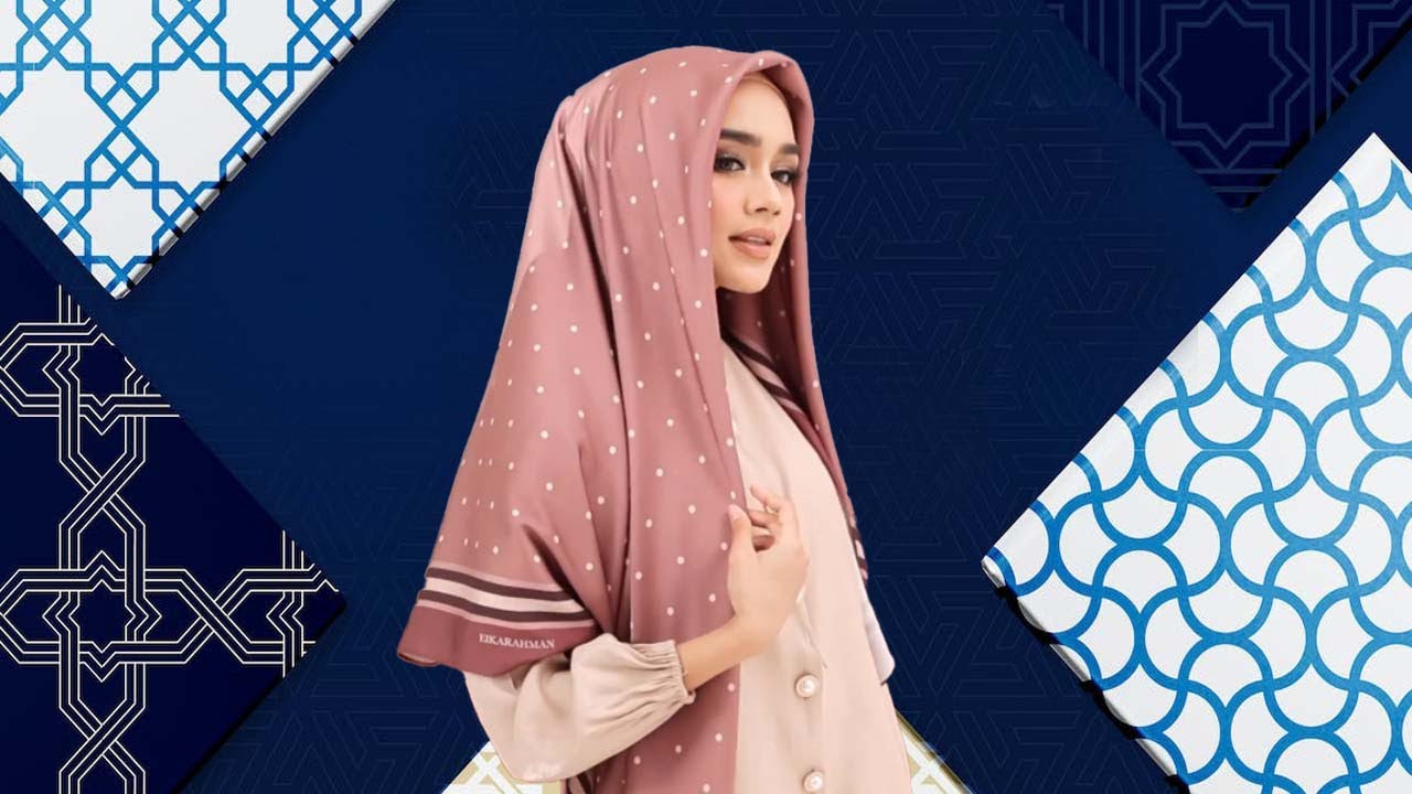 9 MODEL HIJAB LEBARAN ⚘ TUTORIAL CARA MEMAKAI JILBAB SEGI EMPAT UNTUK ...
