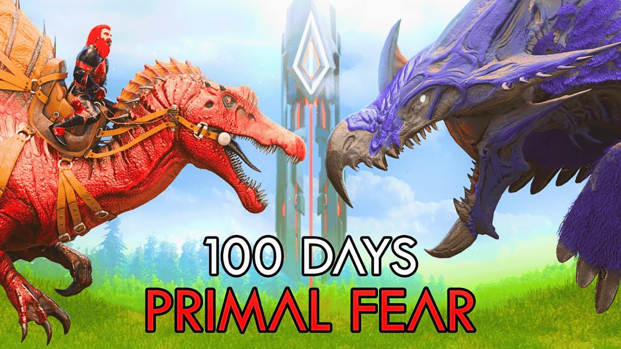 I Played 100 Days In Ark's Hardest Mod (Primal Fear) - YouTube