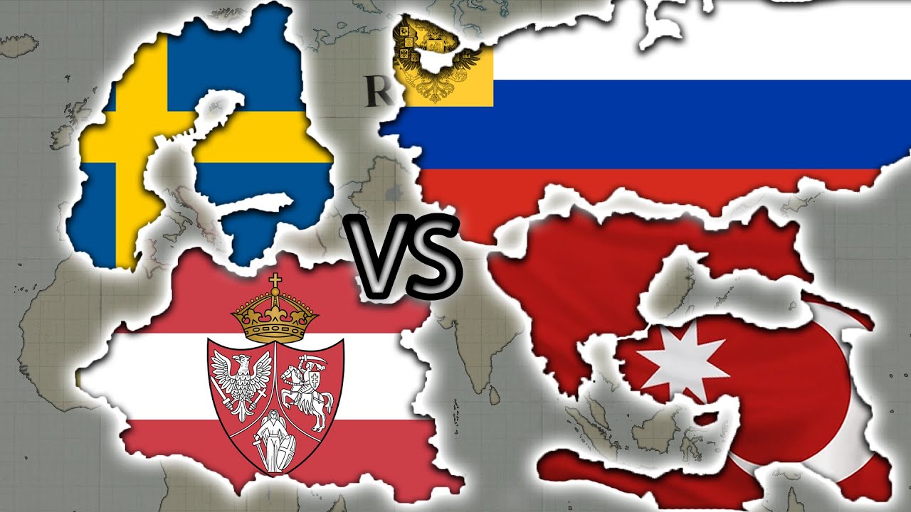 PLC Vs Sweden Vs Russian Empire Vs Ottomans- HOI4 Timelapse - YouTube