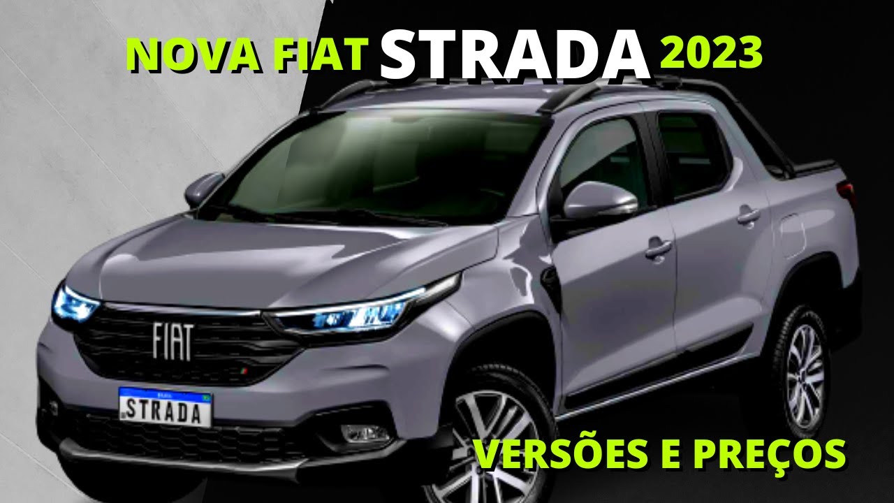 NOVA PICAPE FIAT STRADA LINHA 2023 FICA MAIS EQUIPADA, GANHA NOVA COR E ...