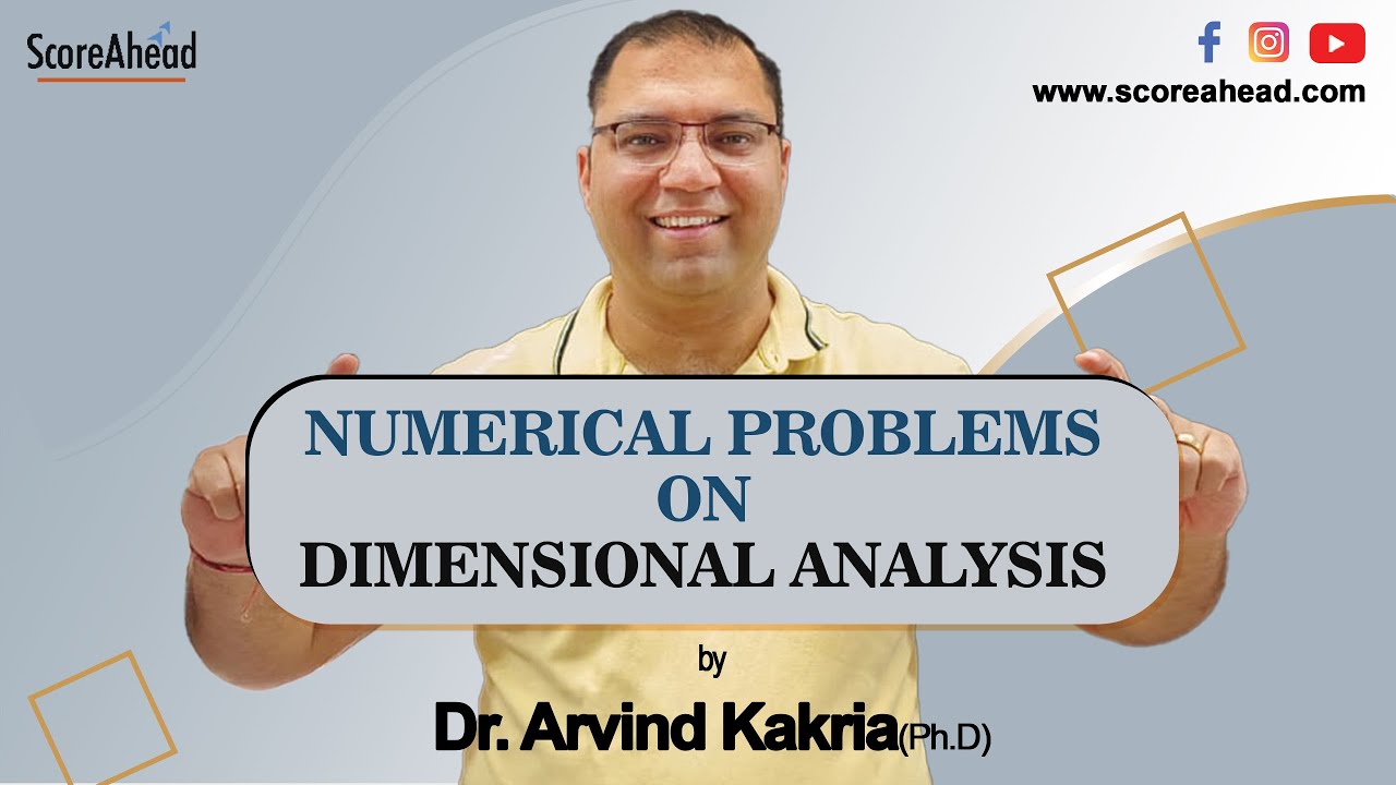 17 Numerical Problems on Dimensional Analysis - YouTube