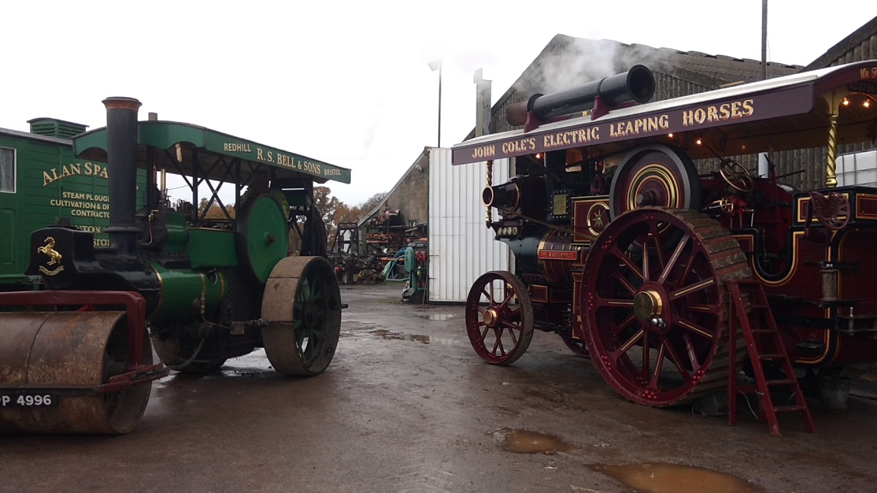 Burrell Showmans Engine 'The Masterpiece' and Aveling 11347 - YouTube