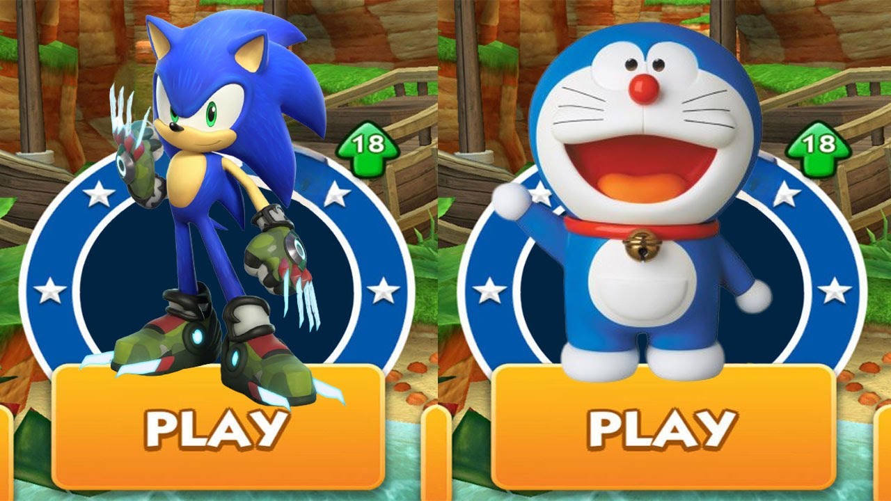 Sonic Dash vs Doraemon 3D Runner - Boscage Maze Sonic vs All Bosses ...