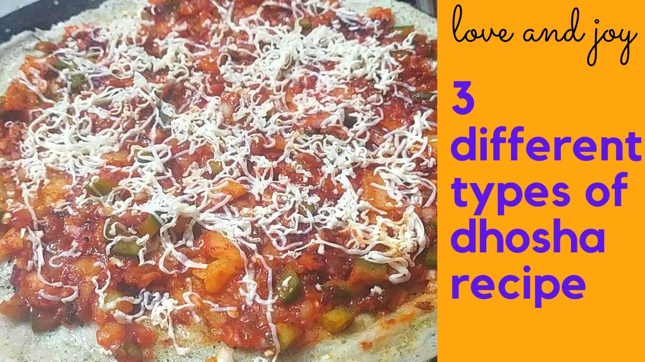 3 different types of dhosha recipe | sambar recipe | aloo masala ...