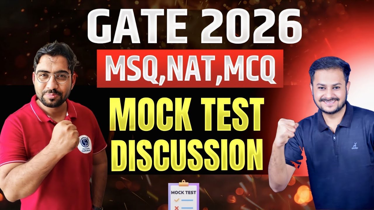 GATE 2026 Mock Test Discussion | MSQ NAT MCQ Questions with Solutions ...