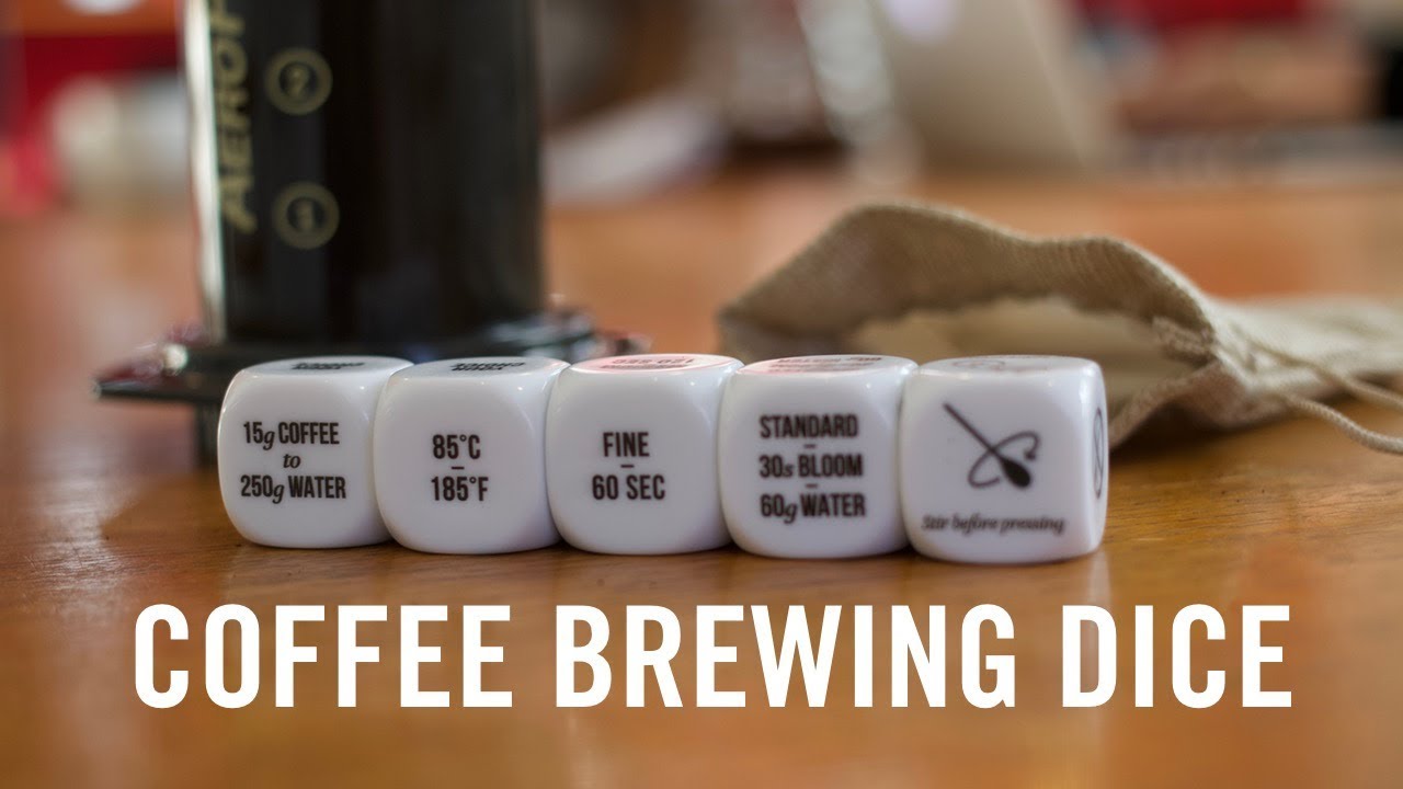 Coffee Brewing Dice: Aeropress Edition - YouTube