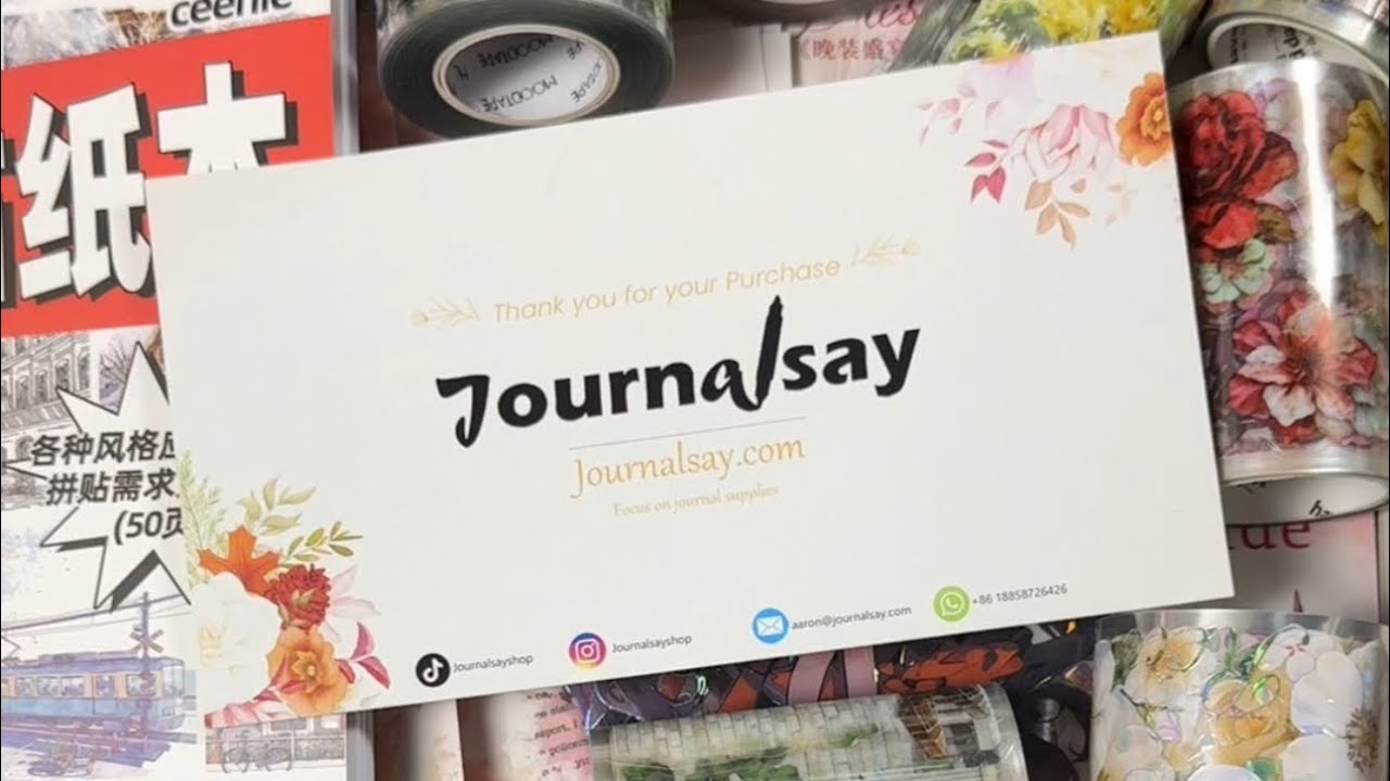 Unboxing @journalsay supplies! ♥️ - YouTube