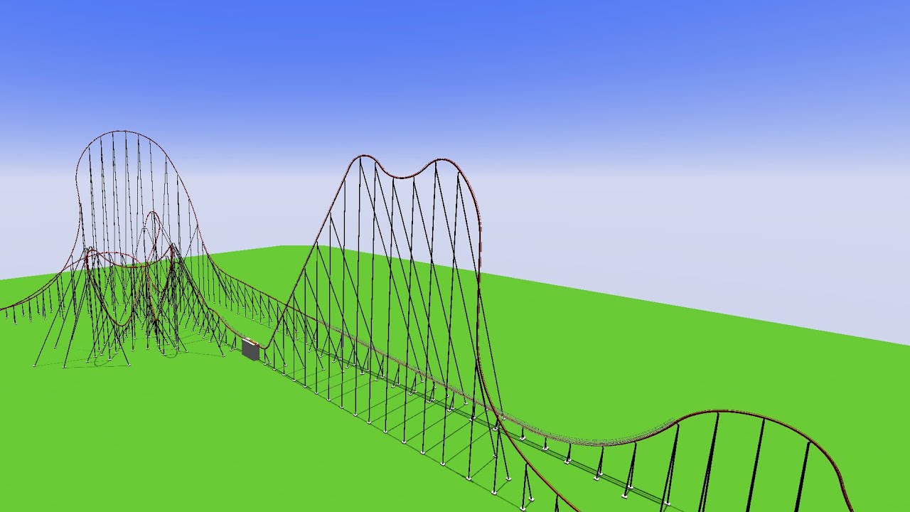 Long Multi-Launch Hyper Coaster | Ultimate Coaster 2 - YouTube