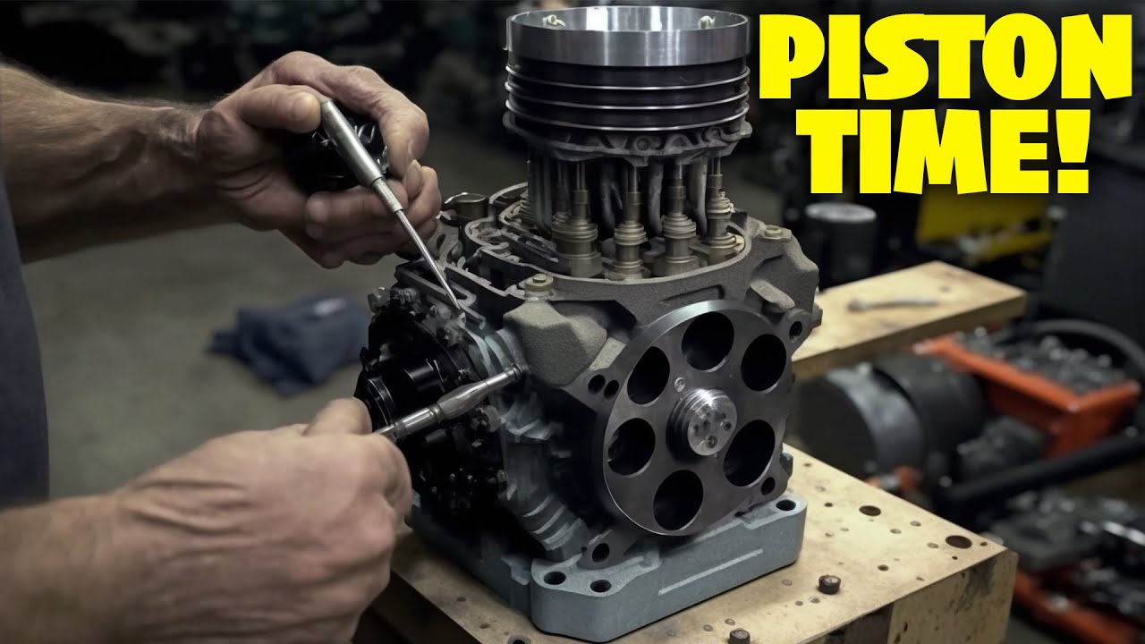 BMW M30 engine Pistons Going In! Finally - YouTube