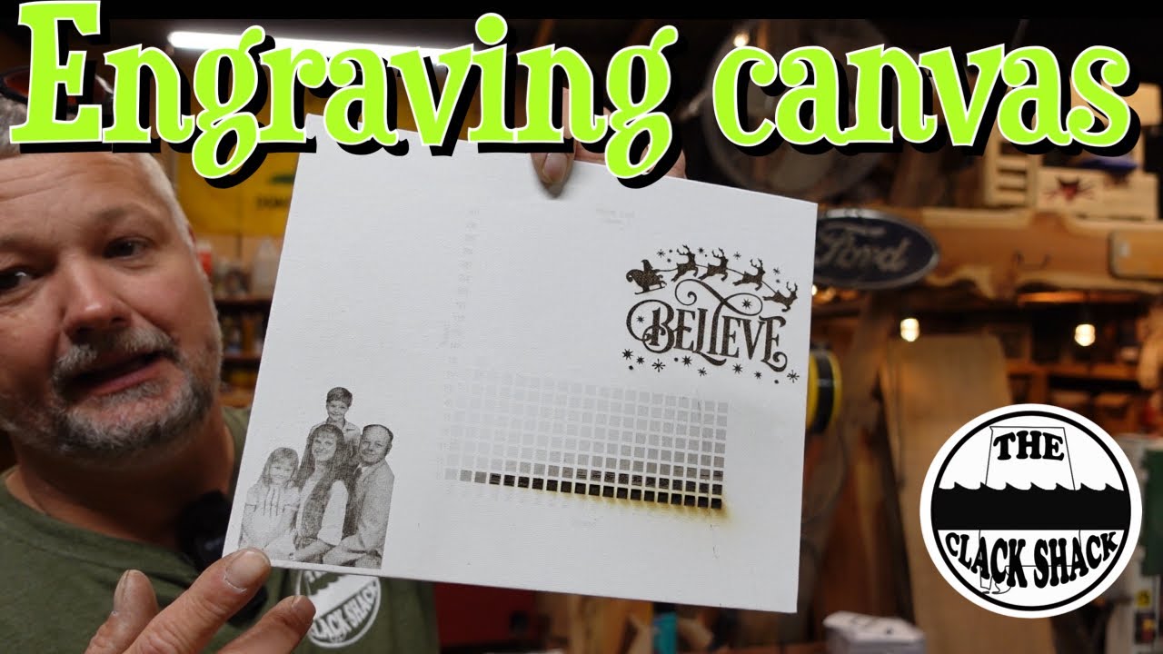 Engraving canvas - YouTube