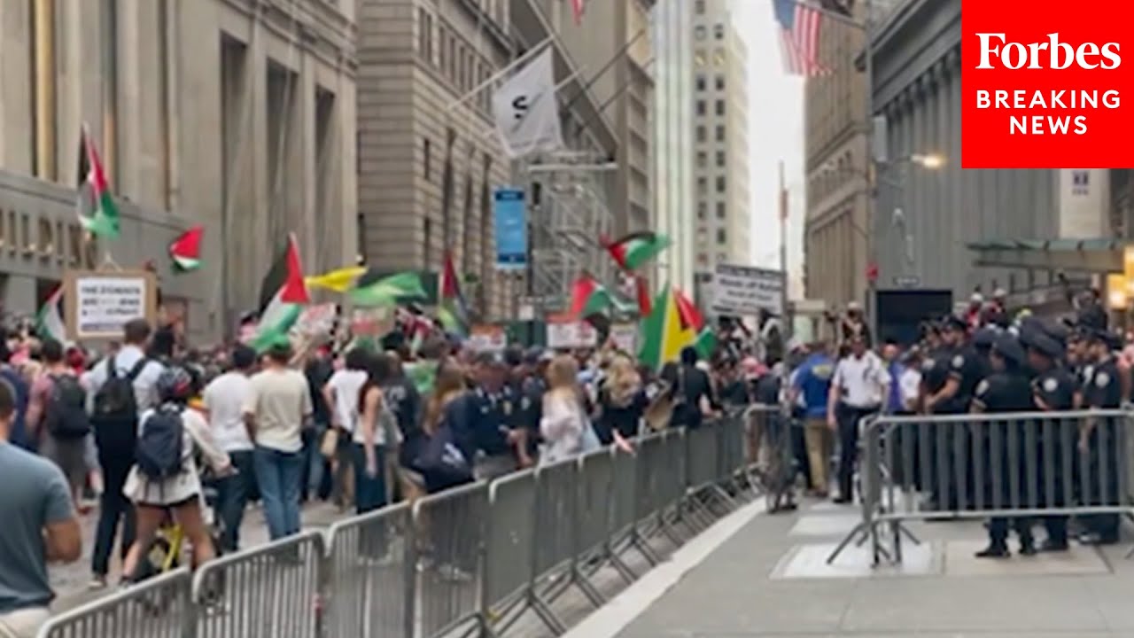WATCH: Protestors Gather In NYC Outside Memorial For The Oct. 7th Nova ...
