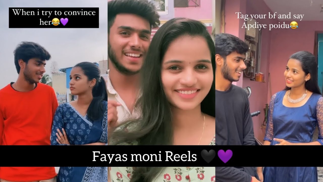 Fayas moni reels collection 🖤💜 Funny couple dialogue reels 🤣 #fayasmoni #reels #trending - YouTube