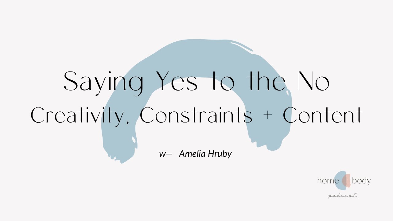 Saying Yes to the No — Creativity, Constraints + Content - YouTube