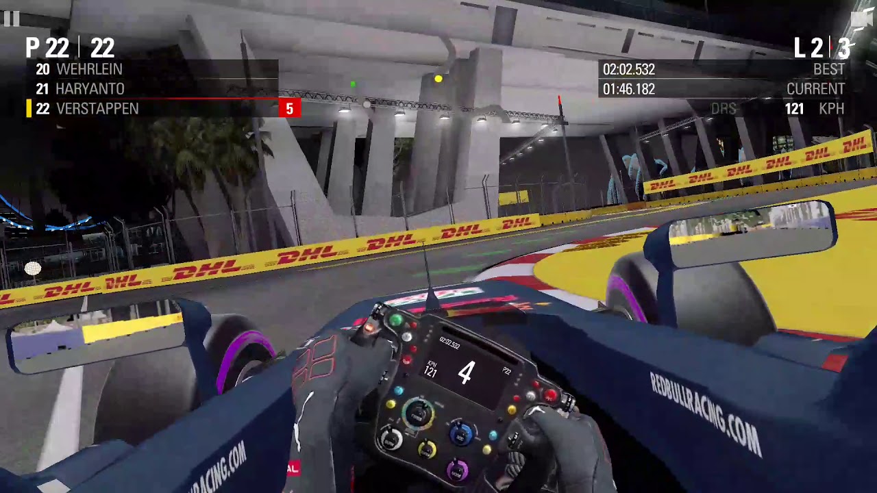 F1 2016 mobile SINGAPORE CIRCUIT qualifying - YouTube