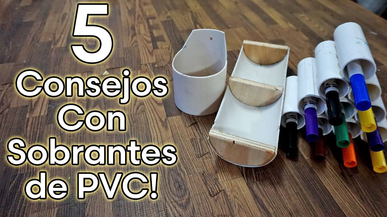 5 CONSEJOS CON SOBRANTES DE TUBOS DE PVC 2024 ♻ - YouTube