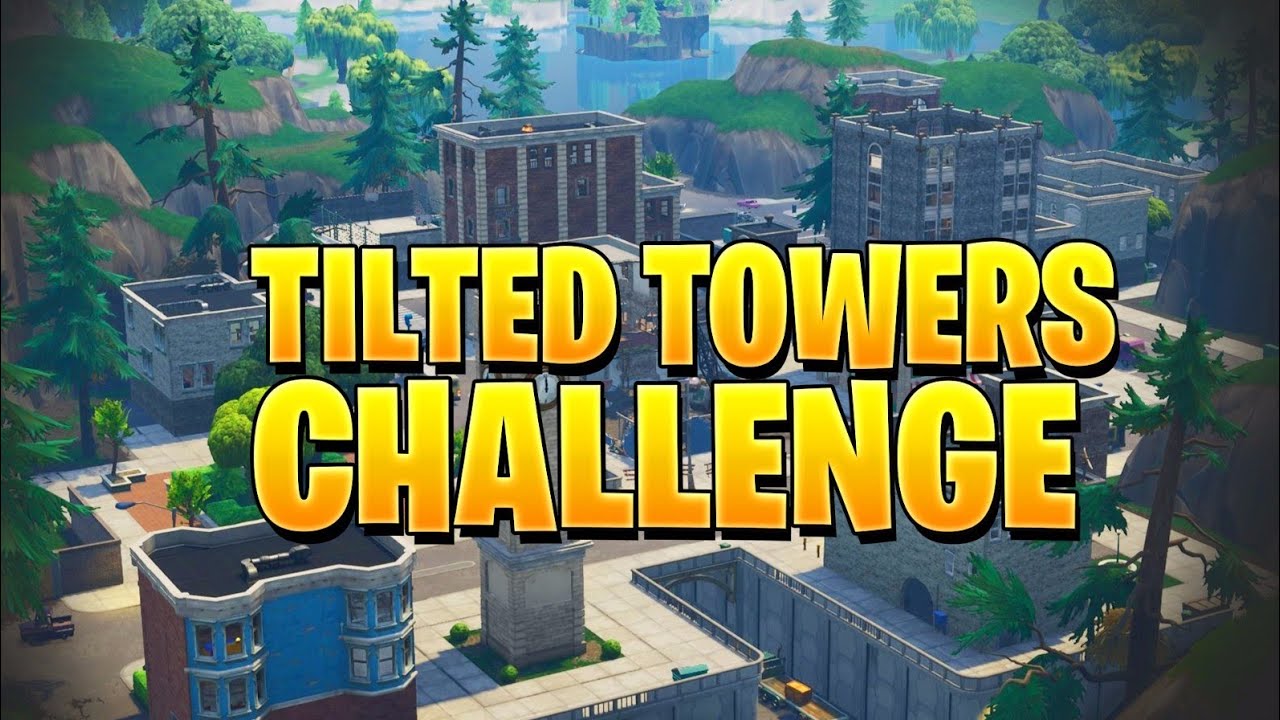 TILTED TOWERS CHALLENGE! - Fortnite Battle Royale CityChallenge - YouTube