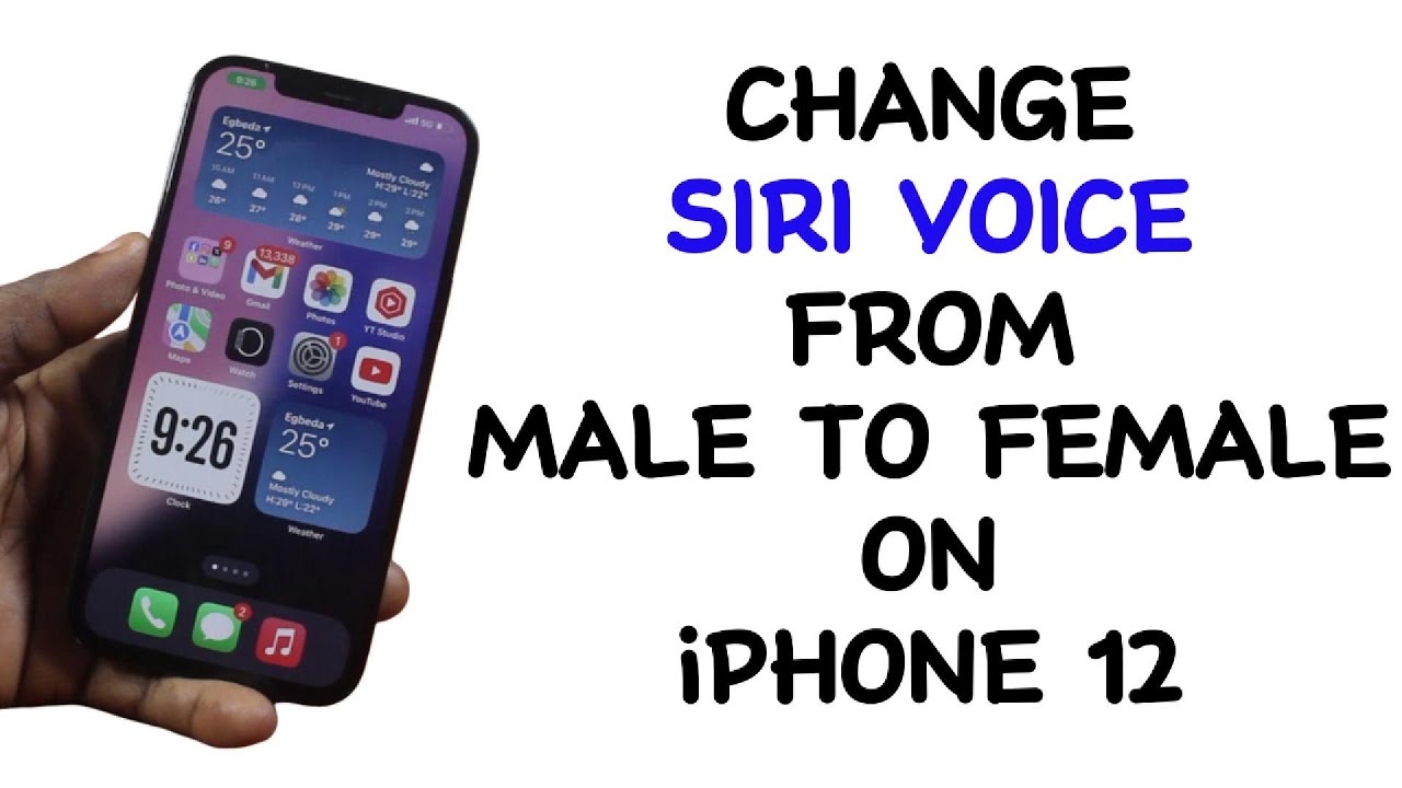 How to Change Siri Voice From Male to Female on iPhone 12 - YouTube