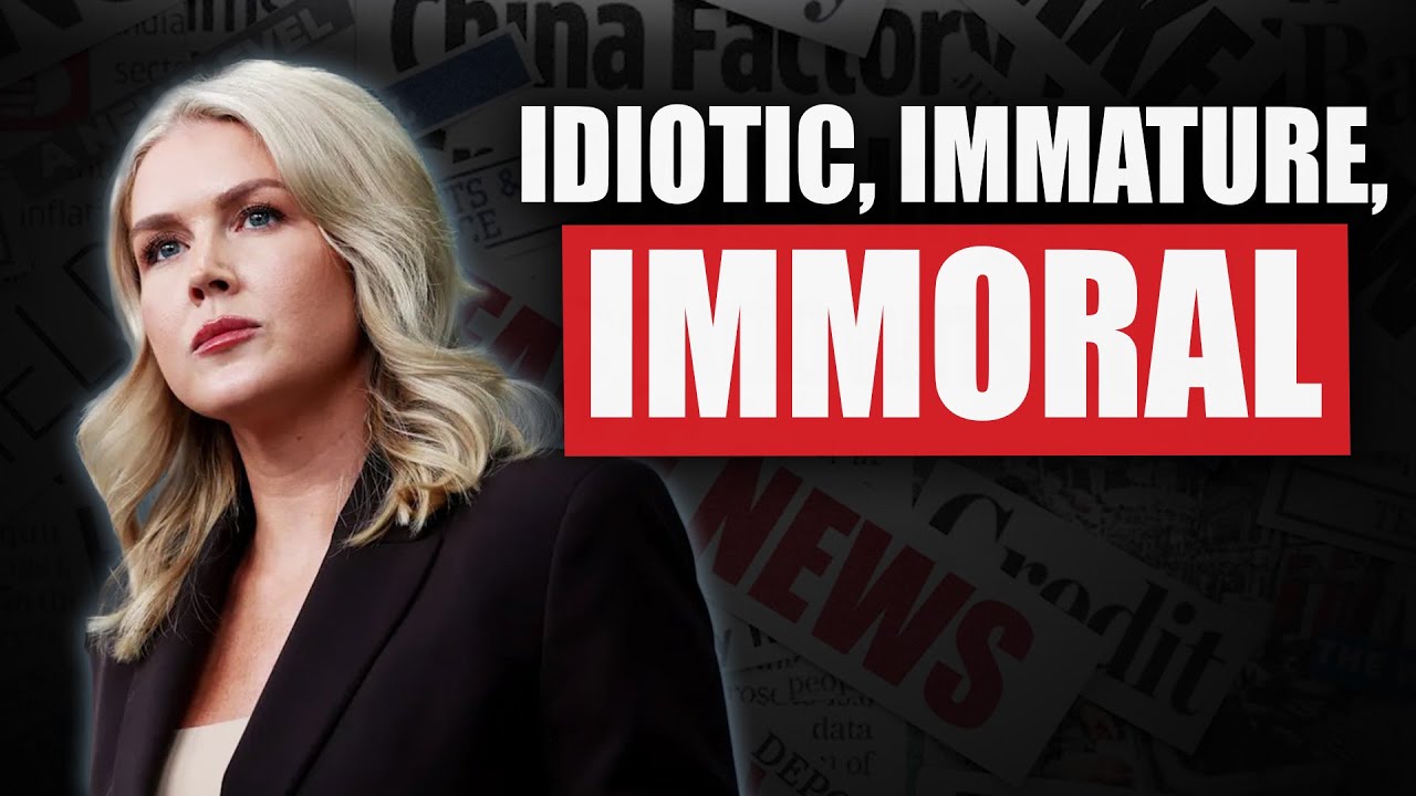 Karoline Leavitt's Response to a Journalist Question Was REPREHENSIBLE ...