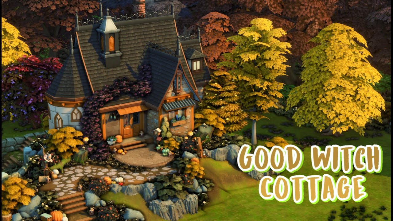 Good Witch Cottage || The Sims 4 Speed Build (no CC) - YouTube