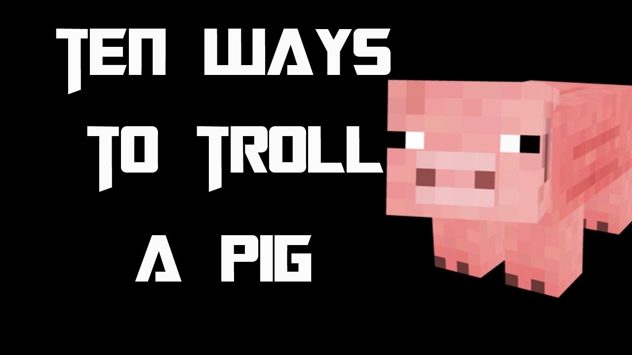 10 Ways To Troll A Pig - YouTube