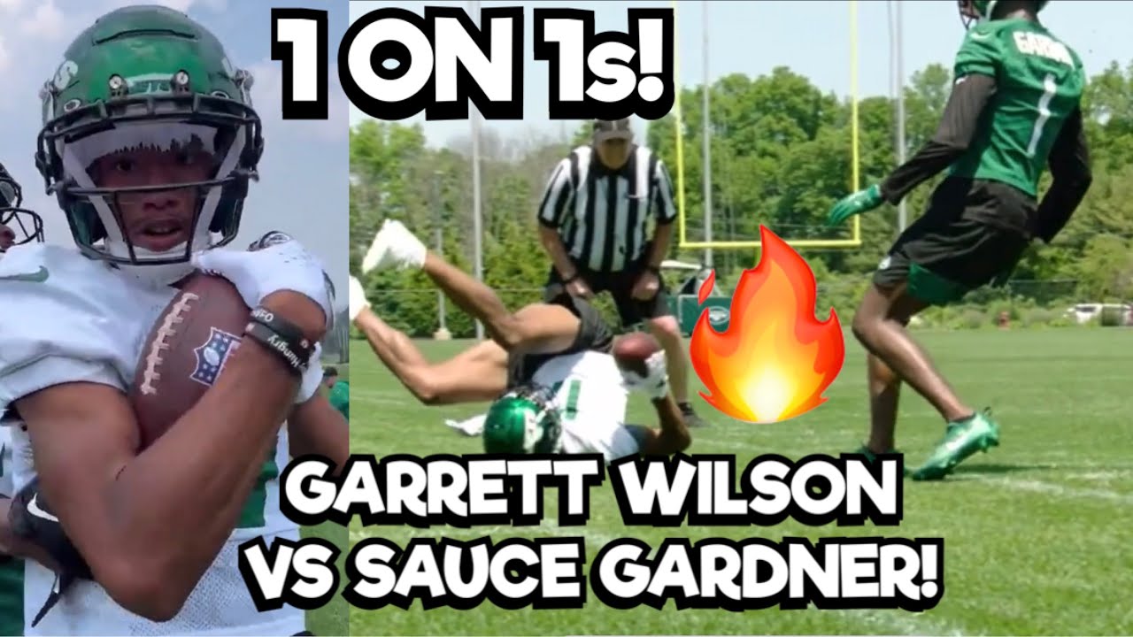 Garrett Wilson Vs Sauce Gardner & DJ Reed @ Jets Minicamp 🔥👀 Aaron ...