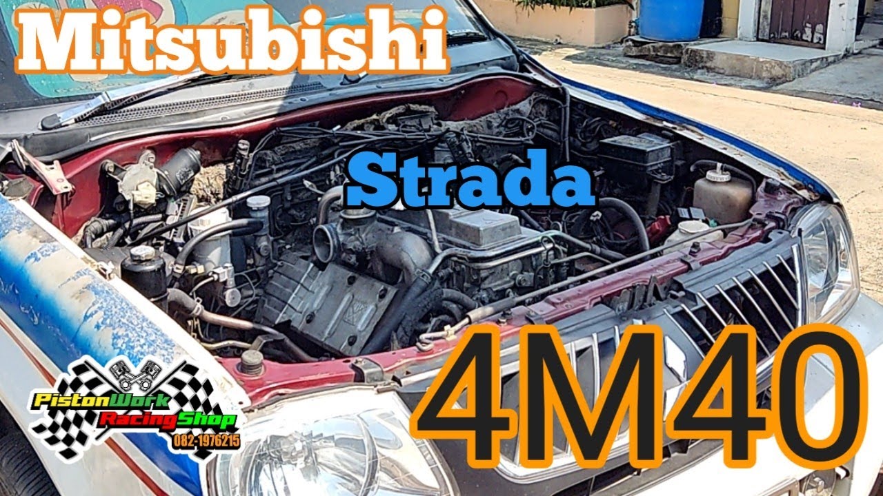 ประกอบเครื่อง Mitsubishi 4m40 - YouTube