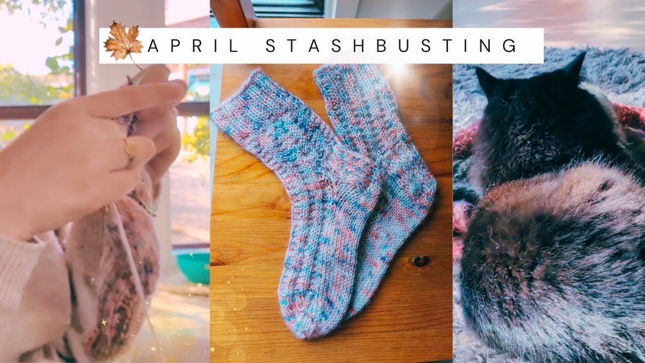 April Stashbusting Vlog | Knitting Through Chronic Illness & Finishing Projects - YouTube