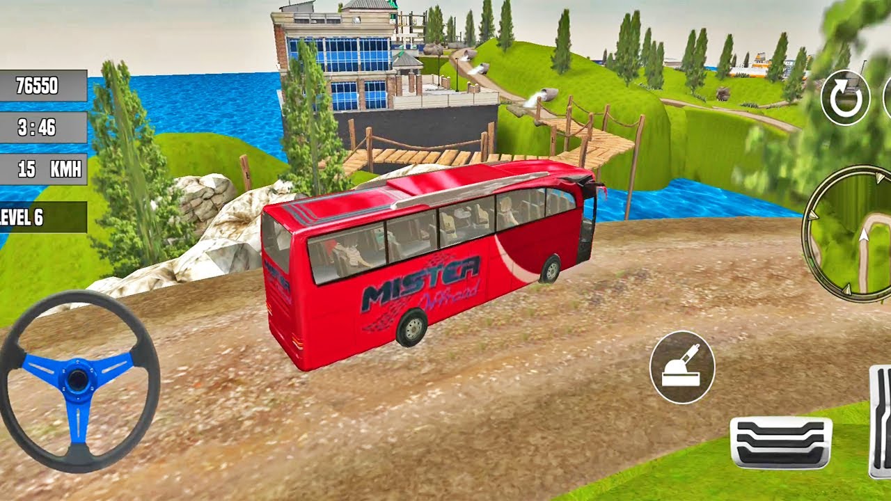 Mountain Bus Climb Racing - Offline Game | Red Mountain Bus Game 3D ...