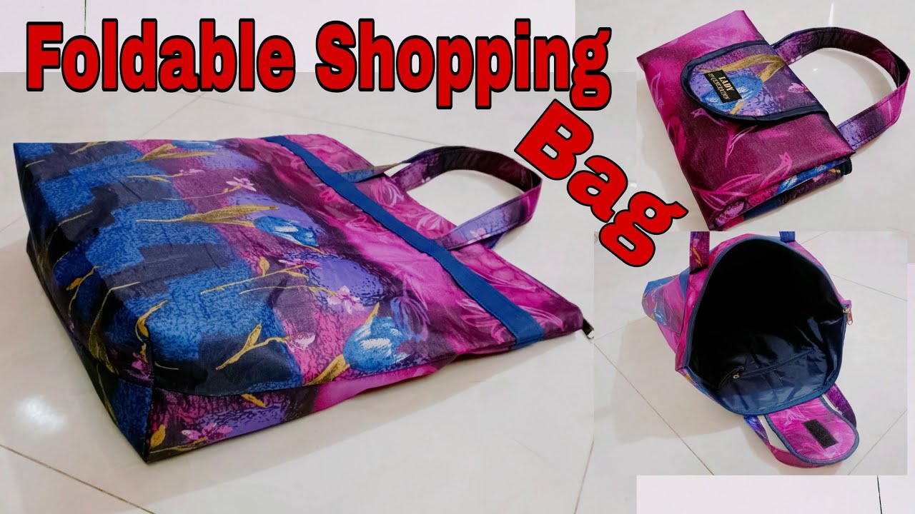 DIY: Foldable Shopping Bag, Vegetables Bag Tutorial By Anamika Mishra... - YouTube