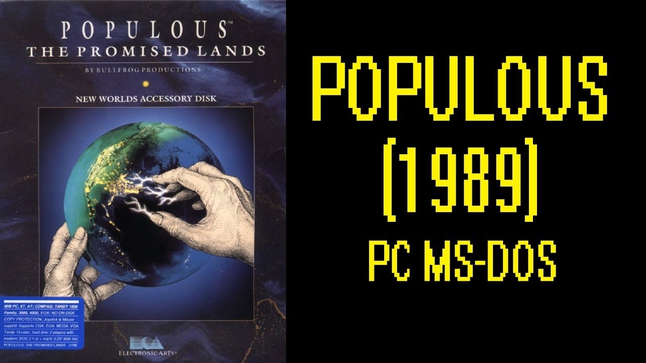 Populous (1989) - DOS Gameplay Video - PC MS-DOS - YouTube