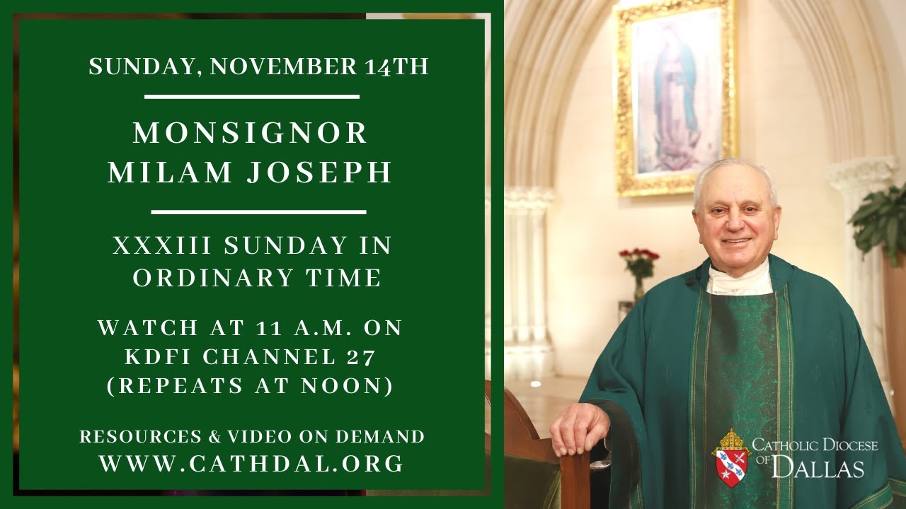 Sunday Mass with Mons. Milam Joseph - YouTube