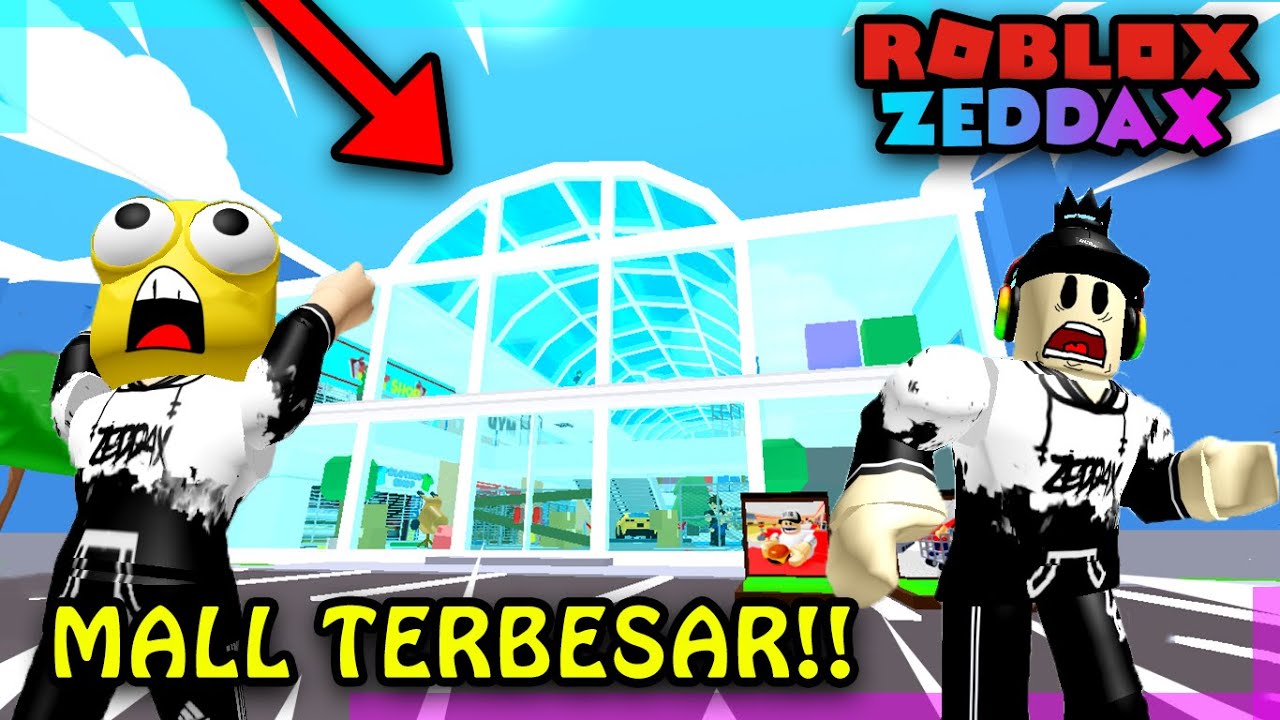 KABUR DARI MALL TERBESAR ROBLOX!! - Roblox Zeddax - YouTube