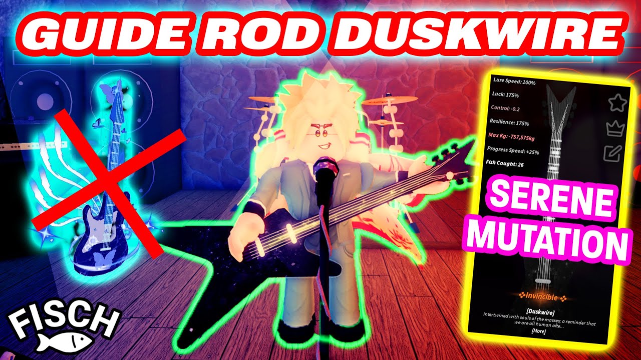 GUIDE CARA DAPAT ROD DUSKWIRE DI ROBLOX FISCH - YouTube
