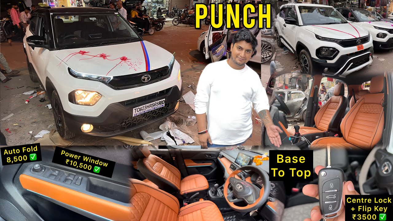 Tata Punch Pure Base to Top Modified With Genuine Accessories 🔥 Tata ...