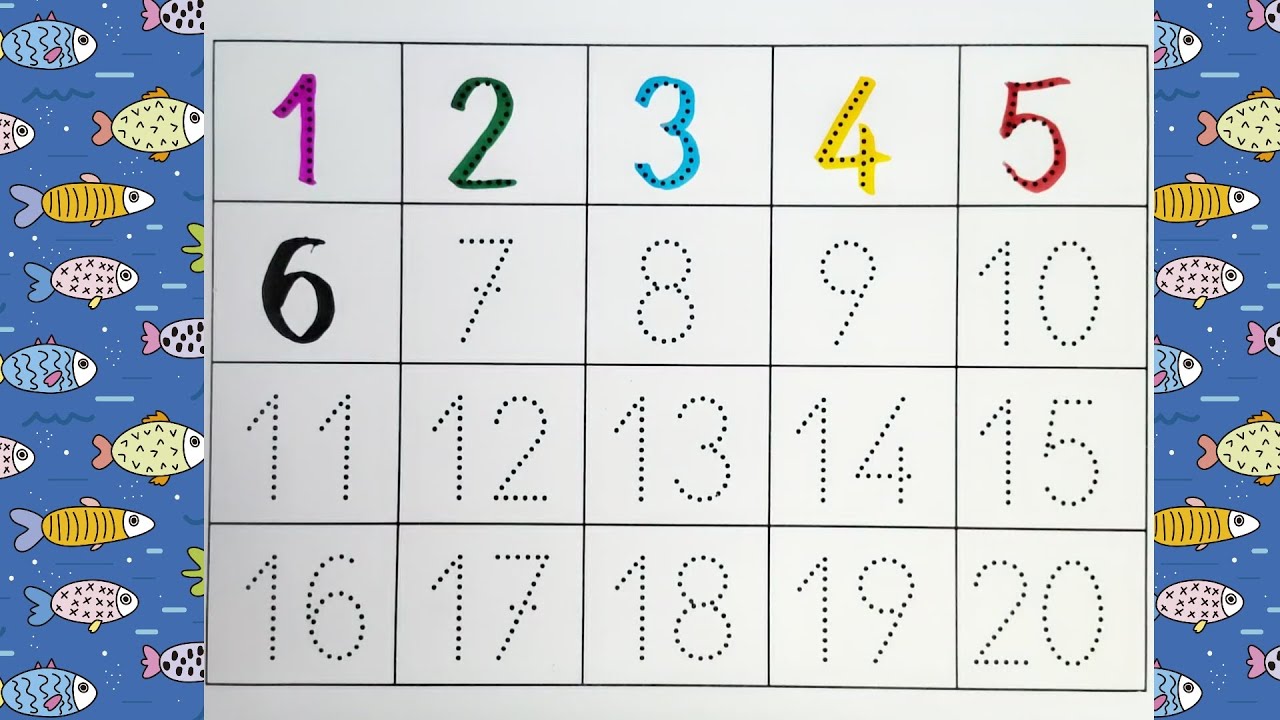 🐠🔢 Swim & Count: 1 to 20 with Fish on KiddosTV! 🌊🎣 #123 #12345 #123go ...