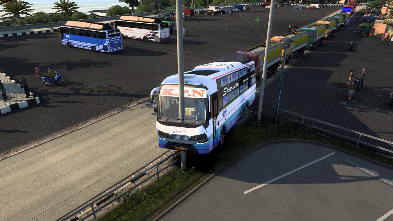 Overtaking Too Fast - Bus Driving in Rainy Season - YouTube