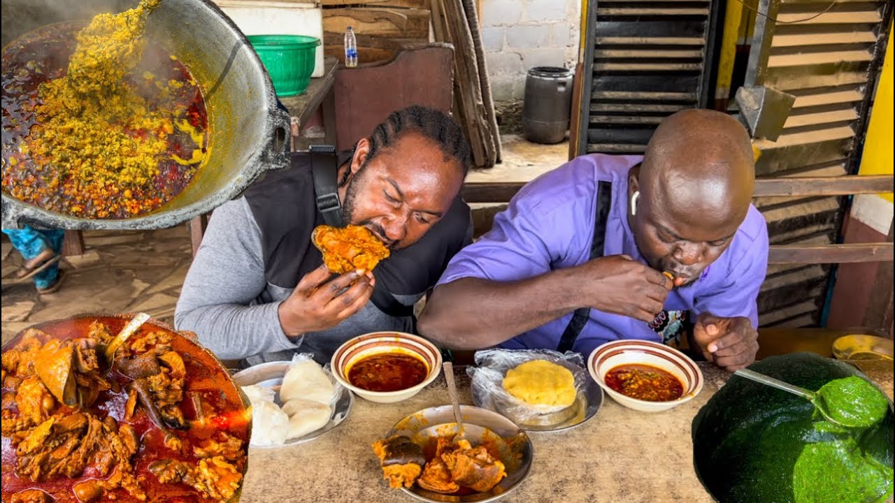 Owena Express street food - Eba/Semo and Goat Meat with Yoruba Soup ...