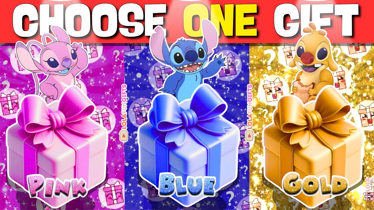 Choose Your Gift: Pink Angel, Blue Stitch, or Gold Reuben 🎁 Disney ...