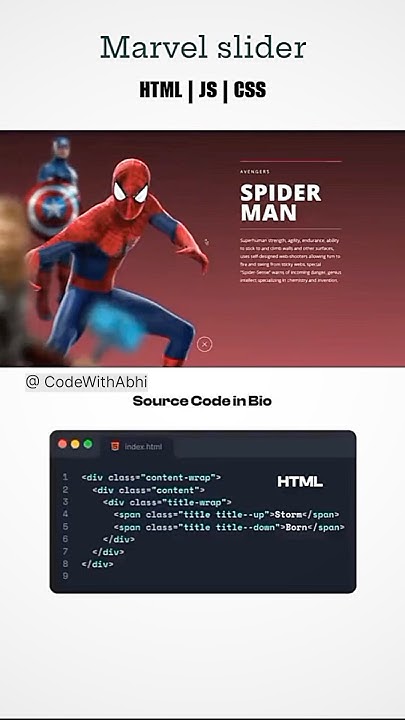 Marvel Slider Using Css Coding Css Shortvideo Shortsfeed Shorts Shortvideo Short Html5