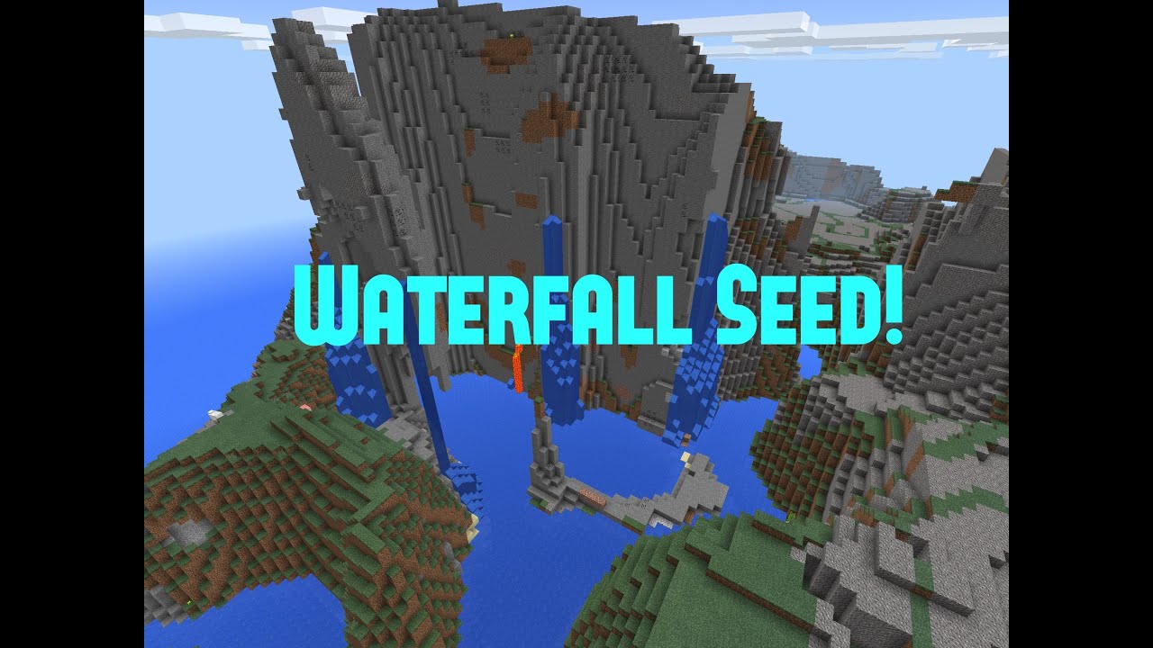 Waterfall Seed! MCPE - YouTube