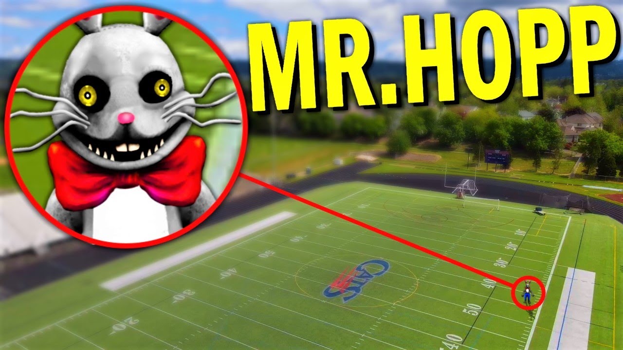 Drone Catches MR. HOPPS At HAUNTED HIGH SCHOOL!! *MR HOPP’S PLAYHOUSE ...