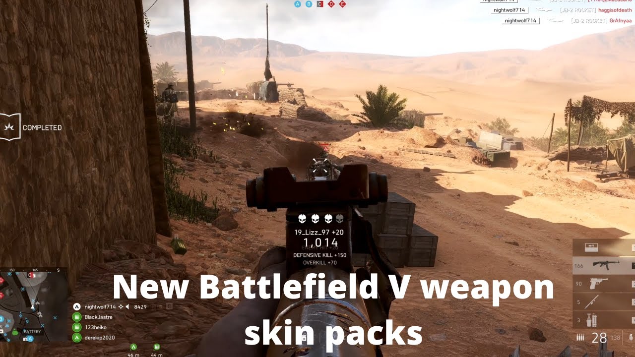 New Battlefield V weapon skin packs and game modes - YouTube