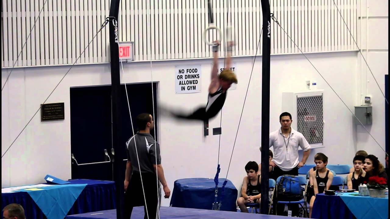 Matthew Myers - 2012 Peter Vidmar Invitational - Rings - YouTube